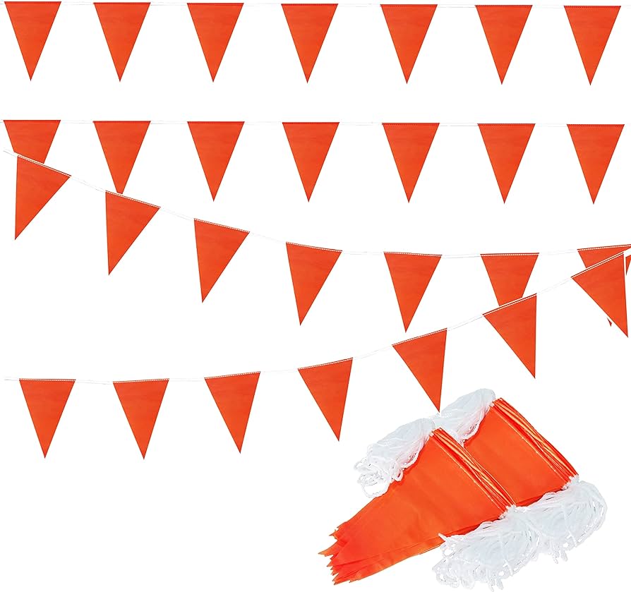 Cortina Safety Products 100' Orange Vinyl Pennant Flag- (3 pack) – ItsMyLe