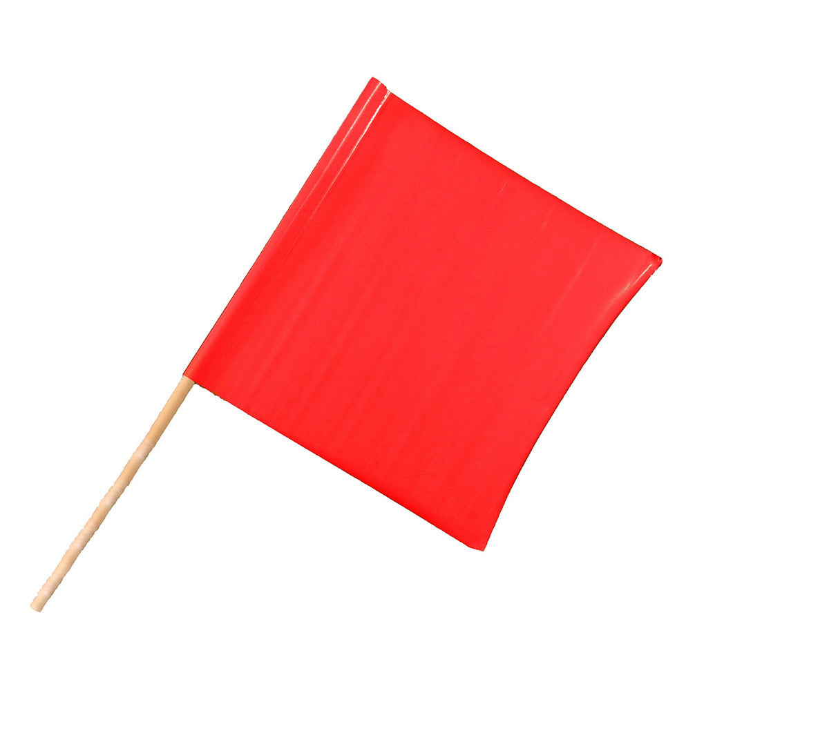 Cortina Safety Products 18" x 18" Bright Red Vinyl Warning Flags (1 Pa ...