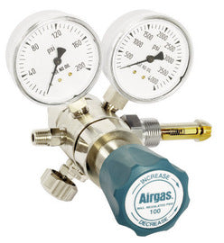 Airgas Two Stage Brass 0-100 psi Analytical Cylinder Regulator CGA-590 ...